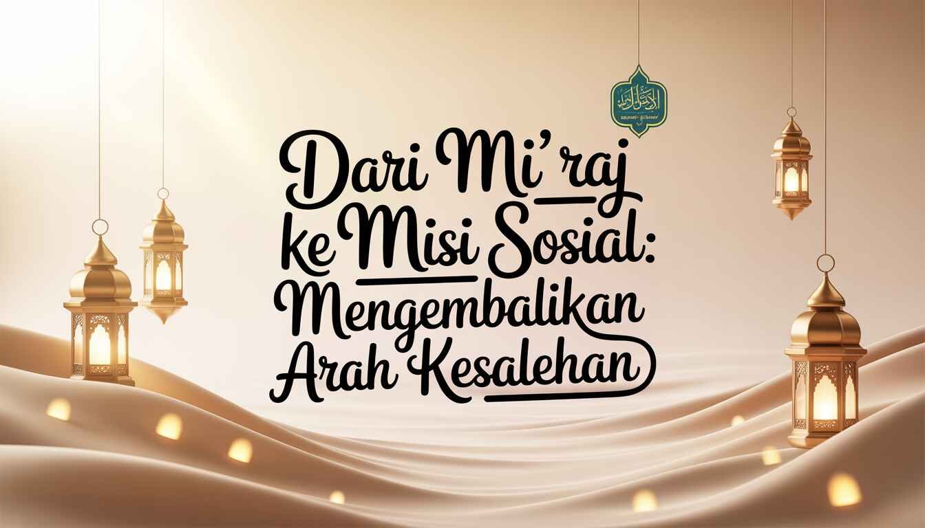 Dari Mi‘raj ke Misi Sosial: Mengembalikan Arah Kesalehan - ppmindonesia